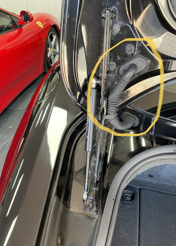 GTS Boot lid sensor location. | SportsMaserati