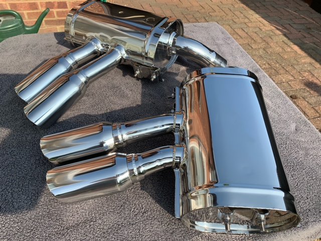 Newly refurbished 4200/Spyder Tubi exhaust boxes for sale ...